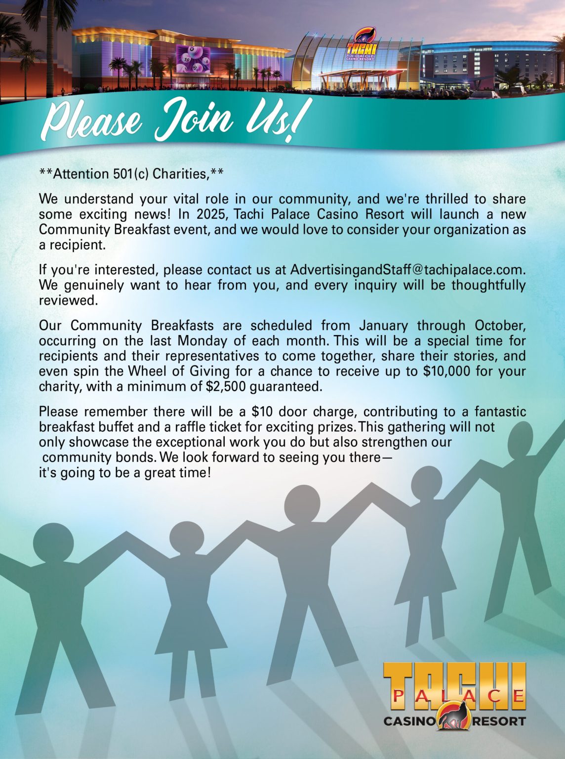 Sponsorship & Donation Information | Tachi Palace